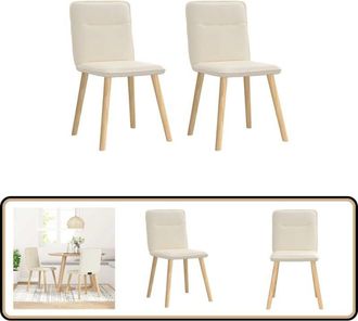 vidaXL Esszimmerst&uuml;hle 2 Stk. Leinen - Vidaxl