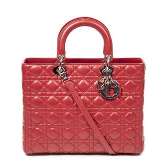 Dior Crossbody Bags - Large Lady Dior Zip - Gr. unisize - in Rot - f&uuml;r Damen