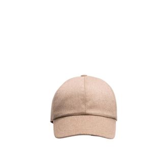 PESERICO Homme, Accessoires, Beige, Taille: ONE Size Casquette &agrave; visi&egrave;re courb&eacute;e