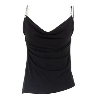 Coperni Femme, Tops, Noir, Taille: 40 FR Top Gala Drapé à Clip de Lavage