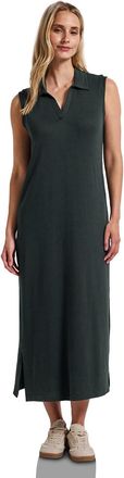 Street One Damen A144570 Kleid in Strick-Optik, Pine Grove Green, 34