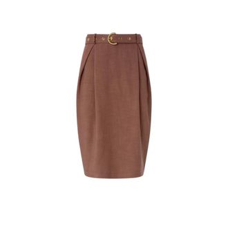 Pinko Pinko, Femme, Jupes, Brun, Taille: 36 FR Longuette Pencil Skirt