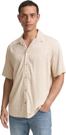 Tom Tailor Herren 1046091 Hemd, 37935 - Beige Mosaic Design, 3XL EU
