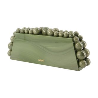 Cult Gaia Aurelia Clutch - Green