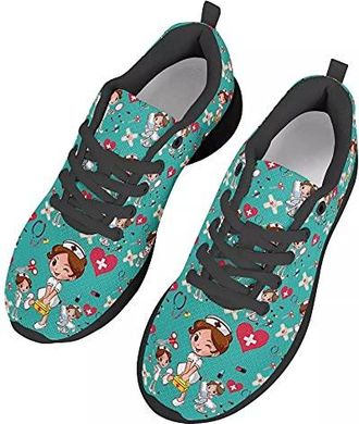 CHAQLIN Baskets pour femmes, Chaussures de sport d&eacute;contract&eacute;es pour gym marche tennis entra&icirc;nement, Chaussures de course l&eacute;g&egrave;res, 37 EU