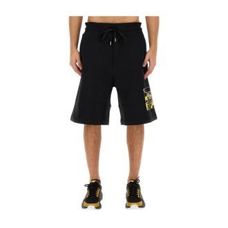 Versace Jeans Couture Homme, Shorts, Noir, Taille: L Bermuda avec Logo pour Homme