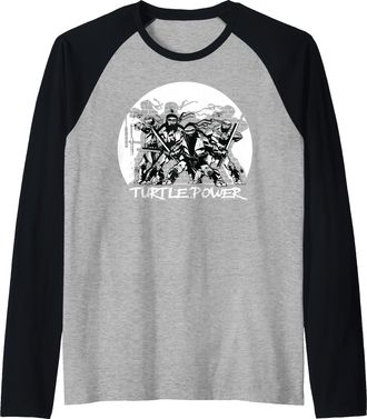 Teenage Mutant Ninja Turtles TMNT Teenage Mutant Ninja Turtles Power-Pose im Retro-Look Raglan