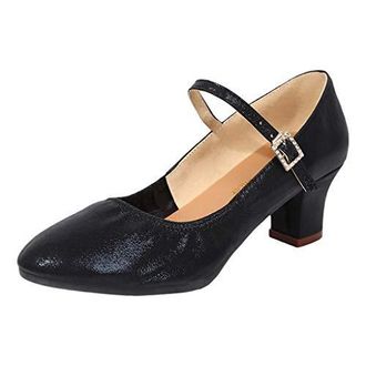 Generic Chaussure Femme Danse De Salon Latin Confort Talons Hauts Chaussures Danse Salle De Bal Semelle Souple À Bout Ouvert Chaussures De Danse Latine pour F