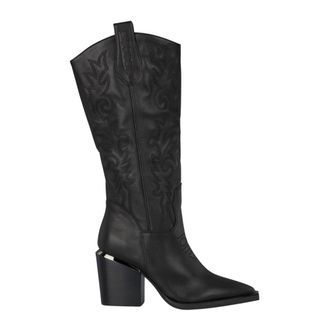Alma En Pena Bestickter Absatzstiefel - - Shoes - Damen - Schwarzk - 38 EU