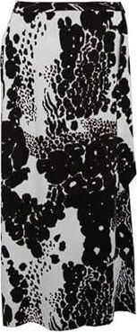 Marc Aurel Jupe aspect portefeuille avec motif imprim&eacute; animal marron noir, marron, 44