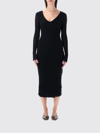 James Perse Robe fourreau midi en coton et cachemire avec col en V