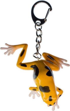 Miniblings Frosch Schl&uuml;sselanh&auml;nger Giftfrosch Orange - Handmade Modeschmuck I I Anh&auml;nger Schl&uuml;sselring Schl&uuml;sselband Keyring