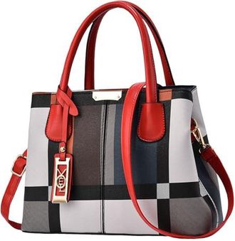 Generic Sac a Main Femme Sac Bandouli&egrave;re Femme Sacoche Femme Bandouli&egrave;re De &eacute;l&eacute;gant Homme Messager Motif Uni, Design Layered Pratique, Grande Capacit&eacute; L&eacute;ger Q