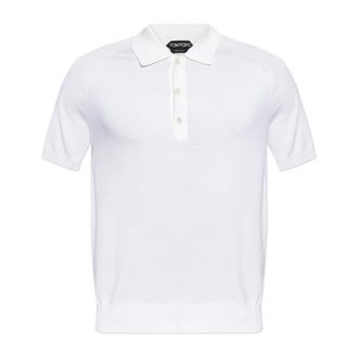 Tom Ford Homme, Tops, Blanc, Taille: XL Polo en laine