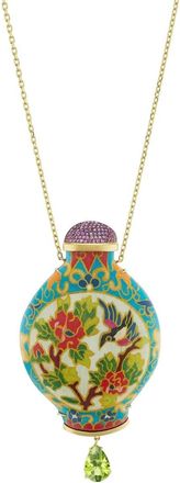 Silvia Furmanovich collier Marquetry Snuff Bottle en or 18ct