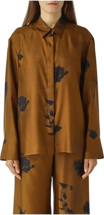 Maison Margiela Femme, Blouses et Chemises, Brun, Taille: 34 FR Shirt MM