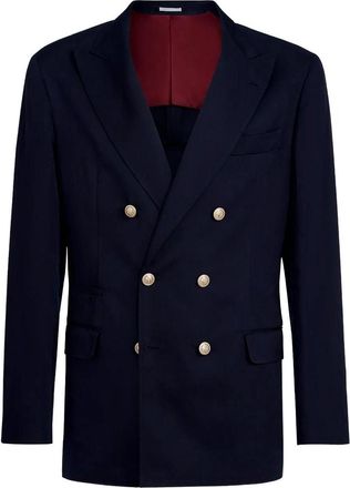 Brunello Cucinelli Blazer - Bleu Fonc&eacute;