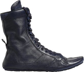 Dolce & Gabbana Homme, Chaussures, Bleu, Taille: 40 EU Lace Up Bottes