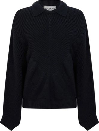 Iceberg Polo-Shirt-Pullover - - Knitwear - Damen - Blau - M