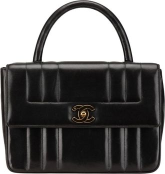 Chanel Sac &agrave; main Pre-owned Mademoiselle &agrave; poign&eacute;e sup&eacute;rieure - Femme - Pre-owned - Noir - Taille: ONE Size