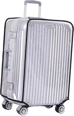 Yardwe Transparente Kofferhülle Elastisch Schutzhülle Gepäckschutz mit Selbstklebendem Band Staubdicht Kratzfest für Reisegepäck Trolley Koffer