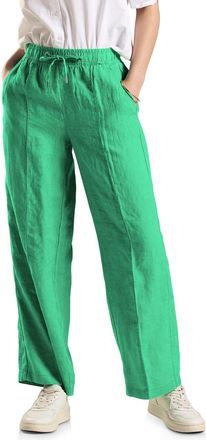 Street One Damen A377307 High Waist Hose, Soft Grass Green, 46W / 32L EU
