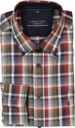 Casamoda CasaModa Herren Hemd grün kariert Comfort Fit