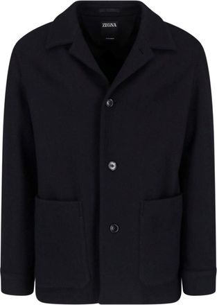 Ermenegildo Zegna Zweireihiger Kaschmir-Mix-Blazer