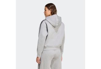 adidas Originals Sweatjacke ADICOLOR 3-STREIFEN SPACER MIT DURCHGEHENDEM REISSVERSCHLUSS mit Kapuze, aus Baumwolle und Polyester, f&uuml;r Alltag