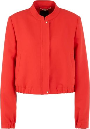 Marc Cain Jacke mit Stehkragen und Rei&szlig;verschluss - - Jackets - Damen - Rot - M