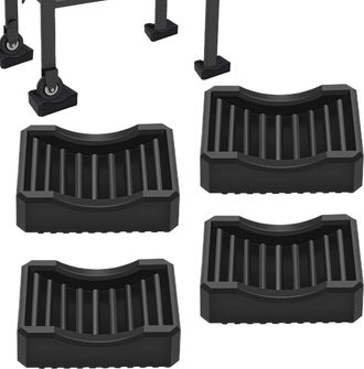 Generic Nivellierpads f&uuml;r Grills im Freien, Keile und Keile f&uuml;r die Nivellierung - 4 x Nivellier-Set f&uuml;r Grillr&auml;der, nicht rutschend - Stopfen des Beins f&uuml;r d