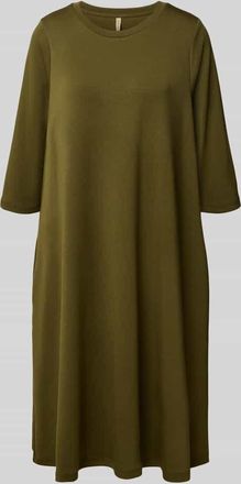 Soyaconcept Knielanges Kleid mit Rundhalsausschnitt Modell BANU