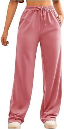 Generico Pantalon de sport pour femme dhiver, pantalon de surv&ecirc;tement pour femme avec poches taille haute, pantalon doux et confortable, pantalon avec cordon d