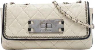 Chanel Pre-owned East West Flap Bag - Femme - Pre-owned - Blanc - Taille: ONE Size