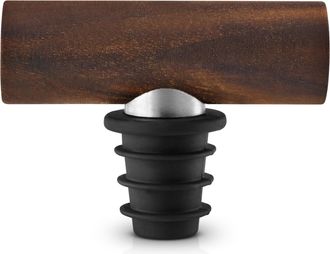 Eva Solo | Liquid Lounge Weinverschluss | Hält den Wein noch Lange nach dem Öffnen frisch und aromatisch | Walnut Wood