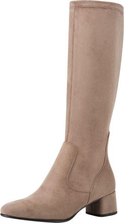 Marco Tozzi Damen Stiefel mit Blockabsatz Elegant, Braun (Stone), 38 EU