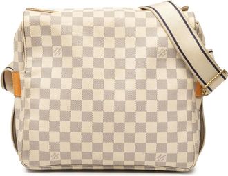 Louis Vuitton sac à bandoulière Damier Azur Naviglio (2007) - Blanc