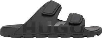 HUGO BOSS Homme, Chaussures, Noir, Taille: 41 EU Sandales Noires &agrave; Double Bride
