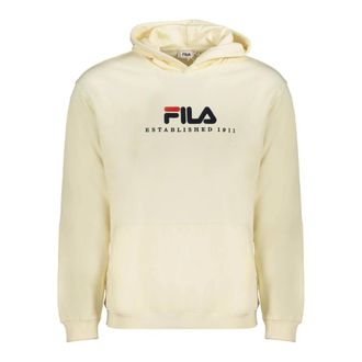 Fila Homme, Sweatshirts et sweats &agrave; capuche, Beige, Taille: XL SweaT-shirt beige manches longues Logo brod&eacute;