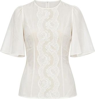 Dolce & Gabbana Gewebtes Oberteil - - Blouses & Shirts - Damen - Wei&szlig; - S