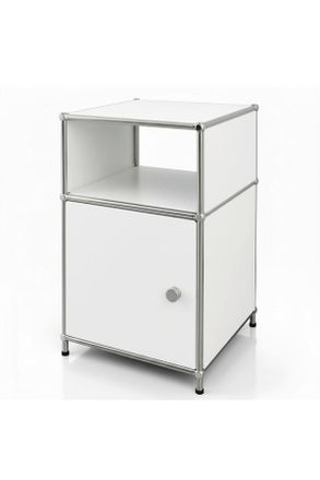 Floordirekt Regal Concept Epure Mk-040, Wei&szlig;, Metall, 40x65x40 cm, stehend, Wohnzimmer, Regale, B&uuml;cherregale