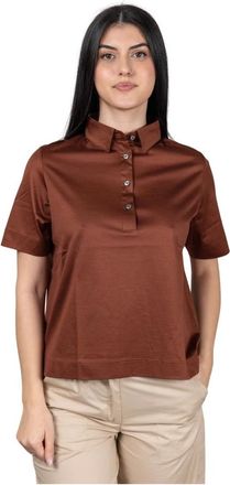 Gran Sasso Femme, Tops, Brun, Taille: 42 FR Polo