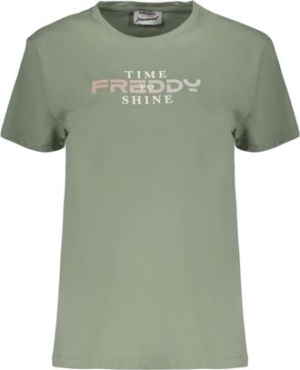 Freddy Femme, Tops, Vert, Taille: 40 FR T-shirt &agrave; manches courtes