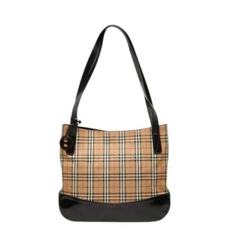 Burberry Sac bandouli&egrave;re vintage Pre-owned en toile - Femme - Pre-owned - Beige - Taille: ONE Size