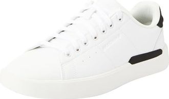 Skechers Homme Verloma Bening Baskets, White Synthetic, 45 EU