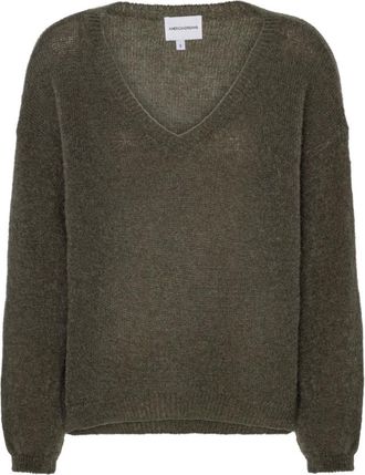 Americandreams Americandreams, Femme, Pulls, Vert, Taille: 40 FR Silja V Neck Knit