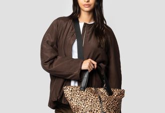 Alexander Smith Lauren Medium handbag with shoulder strap in spotted nylon