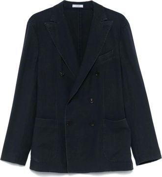 Boglioli Homme, Vestes, Noir, Taille: M Blazer crois&eacute; &agrave; revers en pointe