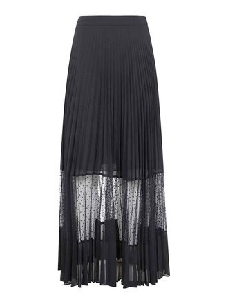 Twinset Langer Rock - Schwarz