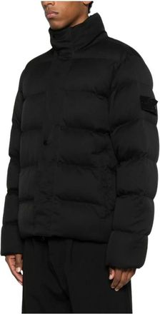 Stone Island Homme, Vestes, Noir, Taille: 2XL Down Jacket